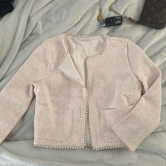 DEVON WINDSOR | Swim | Devon Windsor Mimi Jacket Cream Tweed | Poshmark